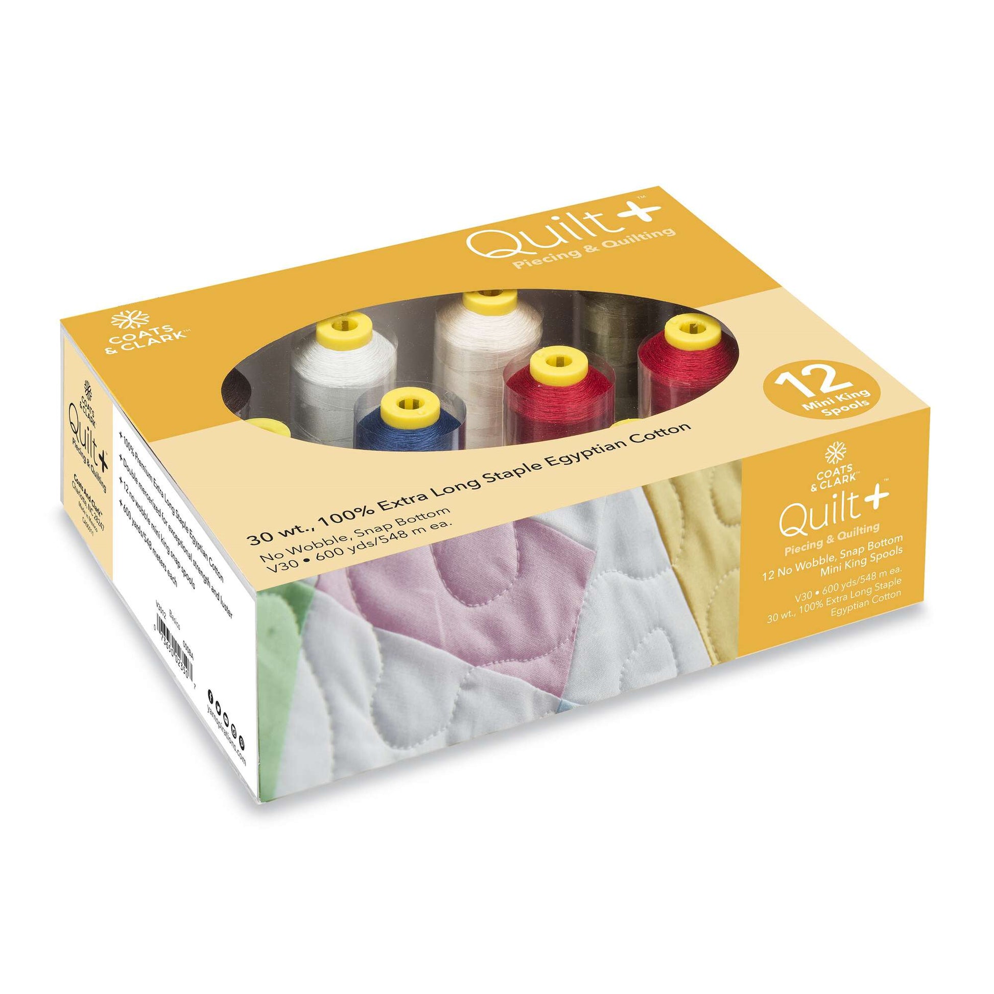 Coats & Clark Quilt + Piecing & Quilting Thread 12 Spool Set ...